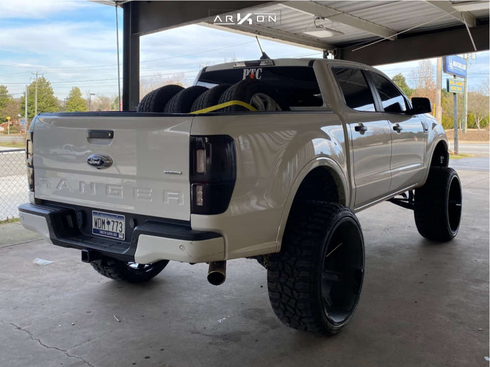 2019 Ford Ranger Wheel Offset Hella Stance >5" Suspension Lift 6 ...