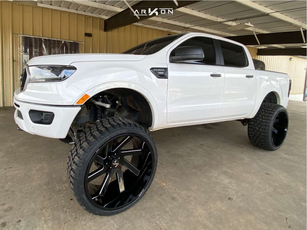 2019 Ford Ranger Wheel Offset Hella Stance >5" Suspension Lift 6 ...