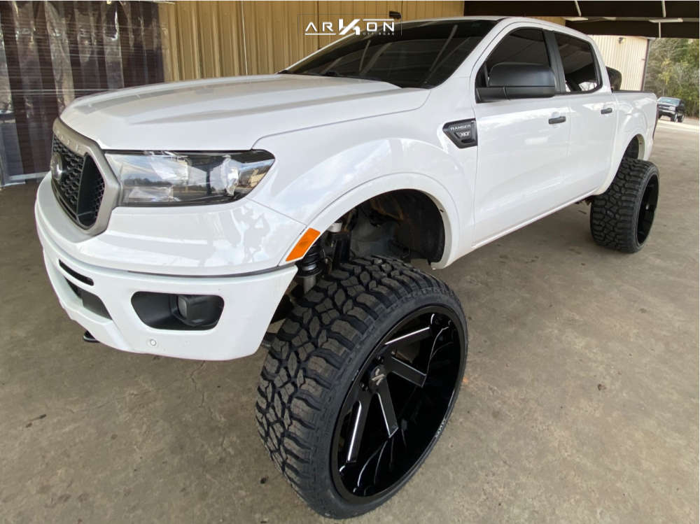 2019 Ford Ranger Wheel Offset Hella Stance >5" Suspension Lift 6 ...
