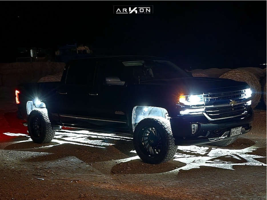 2016 Chevrolet Silverado 1500 Wheel Offset Aggressive > 1" Outside ...