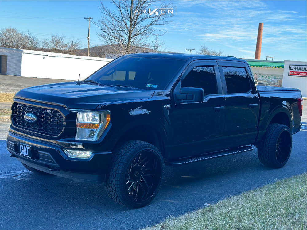 2021 Ford F-150 Wheel Offset Aggressive > 1" Outside Fender Leveling ...