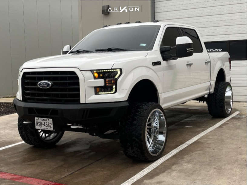 2017 Ford F-150 Wheel Offset Super Aggressive 3"-5" Suspension Lift 6 ...