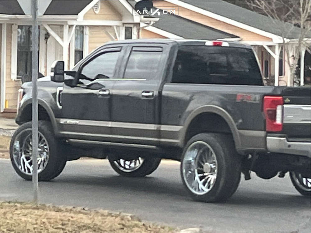 2017 Ford F-250 Super Duty Wheel Offset Aggressive > 1" Outside Fender ...