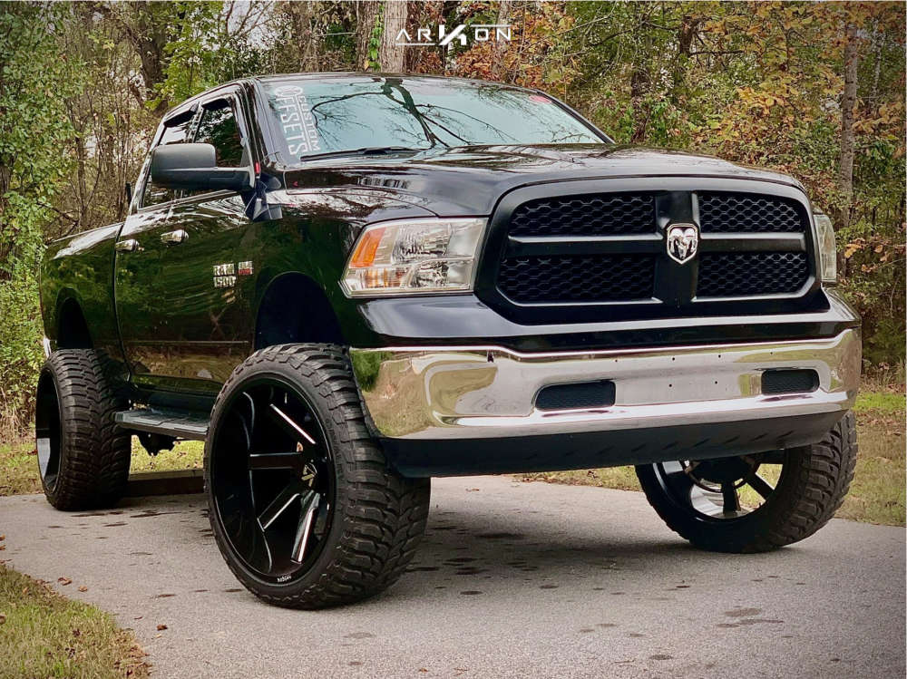 2017 Ram 1500 Wheel Offset Hella Stance >5" Suspension Lift 6" & Body 3 ...