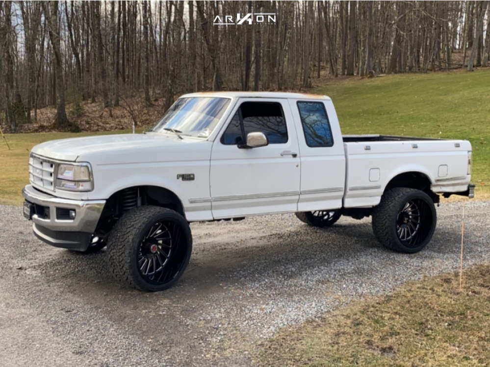 1995 Ford F-150 Wheel Offset Super Aggressive 3"-5" Suspension Lift 6 ...