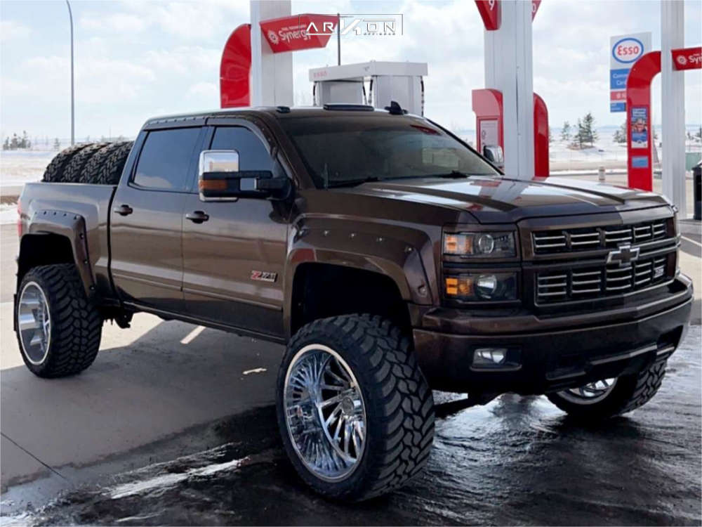 2015 Chevrolet Silverado 1500 Wheel Offset Hella Stance >5" Suspension ...