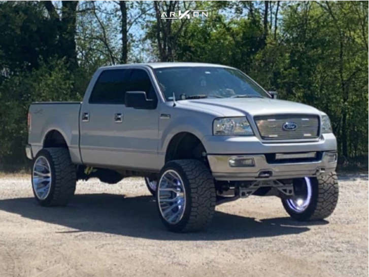 2004 Ford F-150 Wheel Offset Super Aggressive 3"-5" Suspension Lift 6 ...
