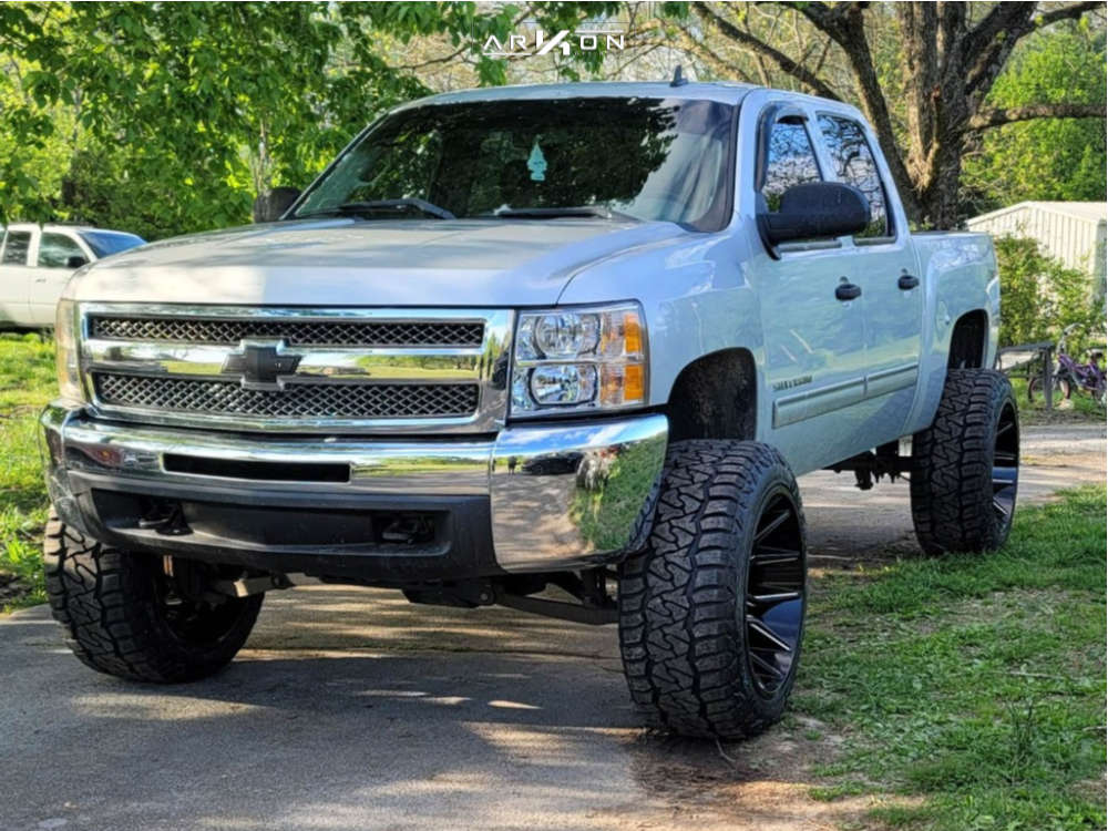 2012 Chevrolet Silverado 1500 Wheel Offset Aggressive > 1" Outside ...