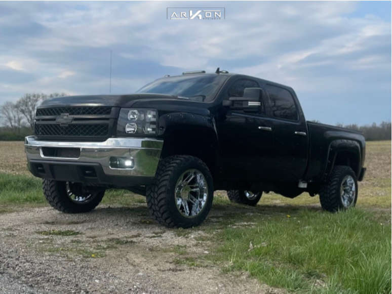 2013 Chevrolet Silverado 2500 HD Wheel Offset Aggressive > 1" Outside ...