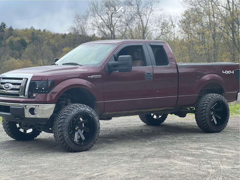 2010 Ford F-150 Wheel Offset Hella Stance >5" Suspension Lift 6 ...