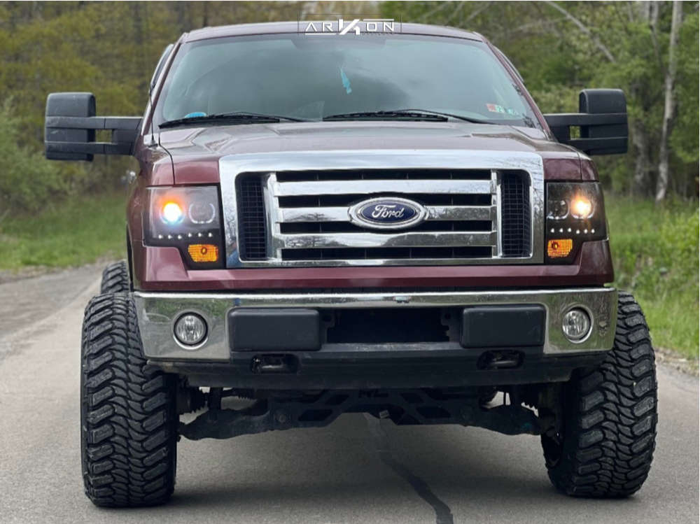 2010 Ford F-150 Wheel Offset Hella Stance >5" Suspension Lift 6 ...