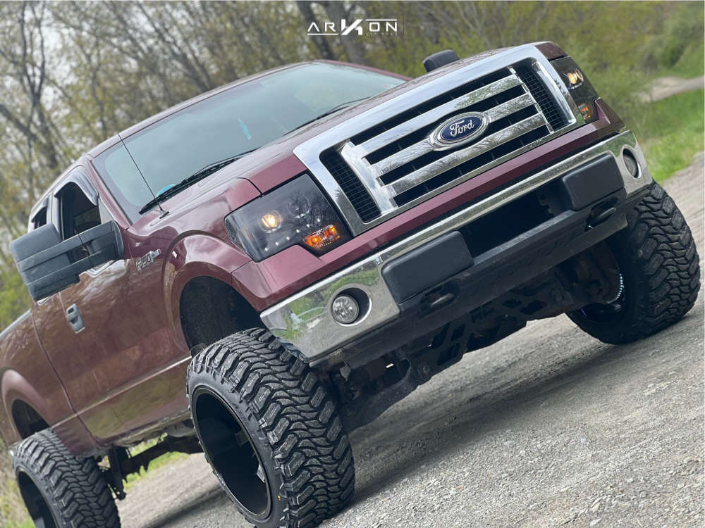 2010 Ford F-150 Wheel Offset Hella Stance >5" Suspension Lift 6 ...