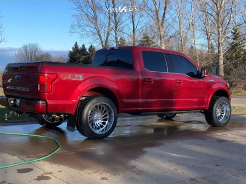 2018 Ford F-150 Wheel Offset Super Aggressive 3"-5" Leveling Kit ...