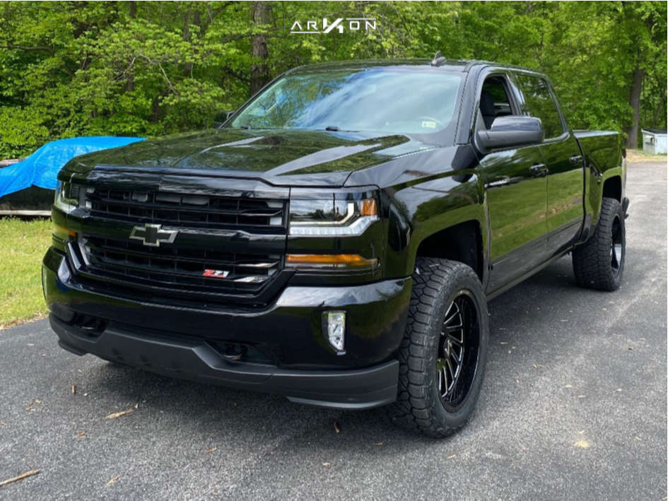 2017 Chevrolet Silverado 1500 Wheel Offset Aggressive > 1" Outside ...