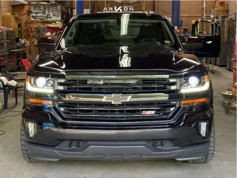 2017 Chevrolet Silverado 1500 Wheel Offset Aggressive > 1" Outside ...