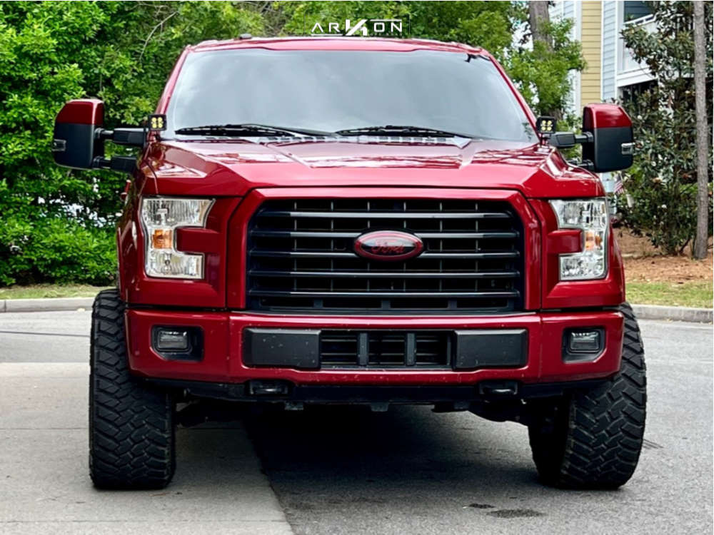 2016 Ford F-150 Wheel Offset Super Aggressive 3"-5" Suspension Lift 2.5 ...