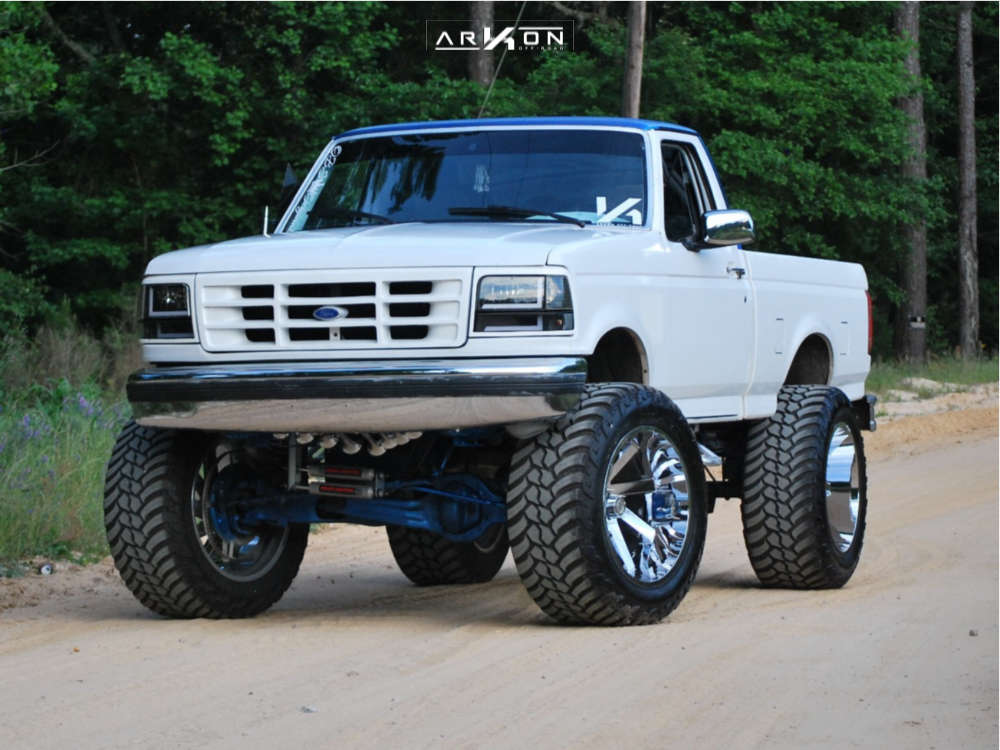 1994 Ford F-150 Wheel Offset Super Aggressive 3"-5" Suspension Lift 9 ...
