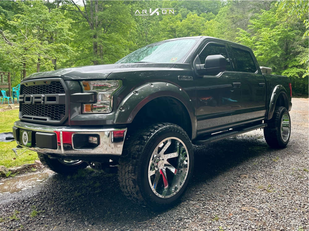 2017 Ford F-150 Wheel Offset Super Aggressive 3"-5" Suspension Lift 6 ...