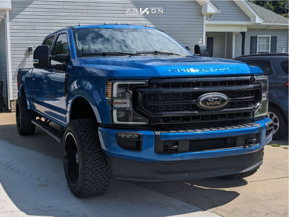 2021 Ford F-250 Super Duty Wheel Offset Aggressive > 1" Outside Fender ...