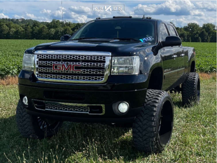 2012 GMC Sierra 2500 HD Wheel Offset Super Aggressive 3"-5" Suspension ...
