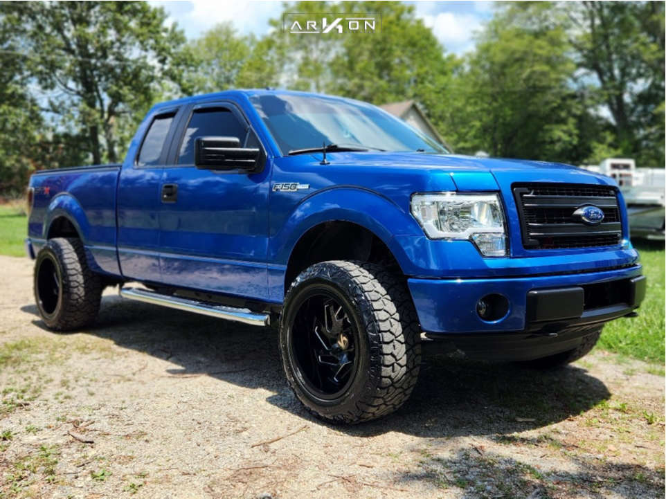 2013 Ford F-150 Wheel Offset Super Aggressive 3"-5" Suspension Lift 2.5 ...