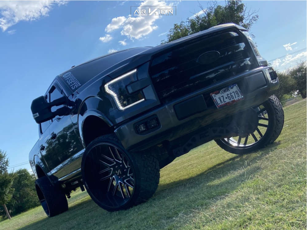 2016 Ford F-150 Wheel Offset Super Aggressive 3"-5" Suspension Lift 6.5 ...