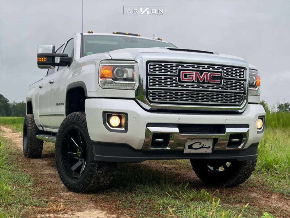 2019 GMC Sierra 2500 HD Wheel Offset Aggressive > 1" Outside Fender ...