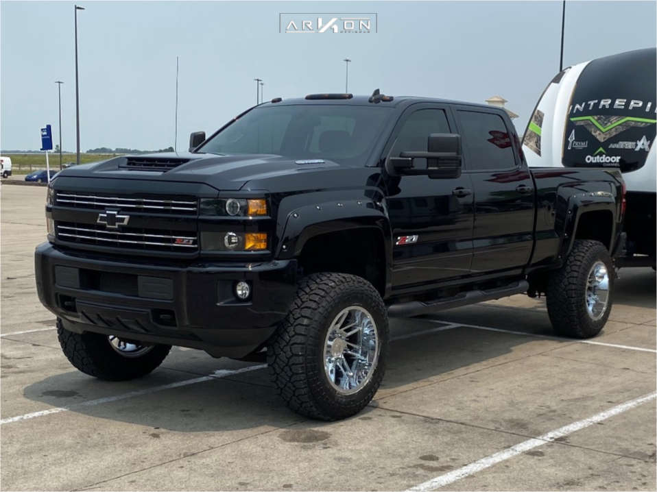 2017 Chevrolet Silverado 2500 HD Wheel Offset Aggressive > 1" Outside ...