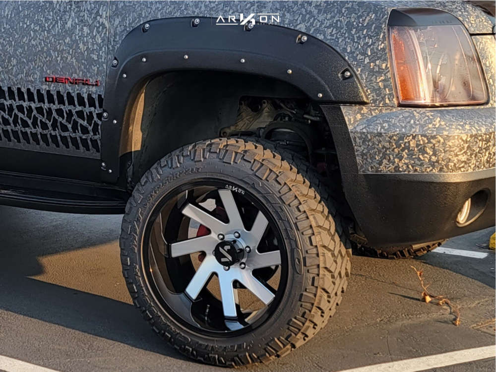 2007 GMC Yukon Wheel Offset Aggressive > 1" Outside Fender Leveling Kit ...