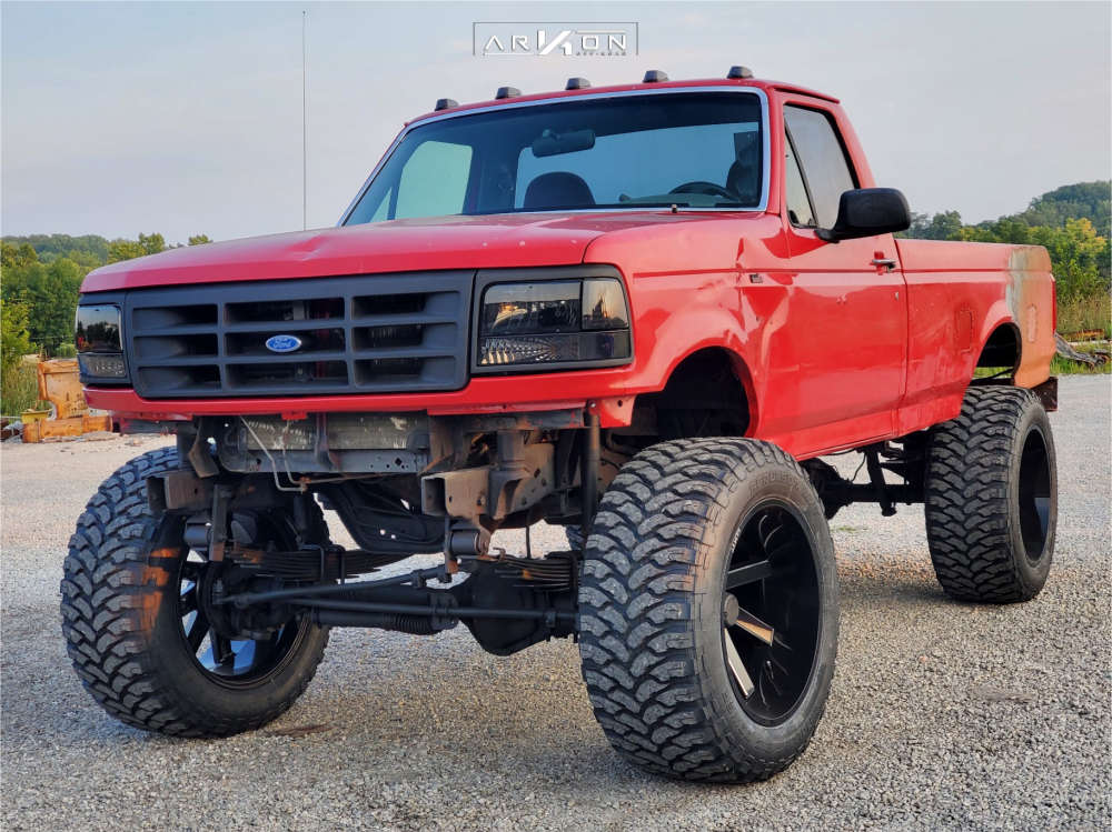 1997 Ford F-350 Wheel Offset Hella Stance >5" Suspension Lift 6" & Body ...