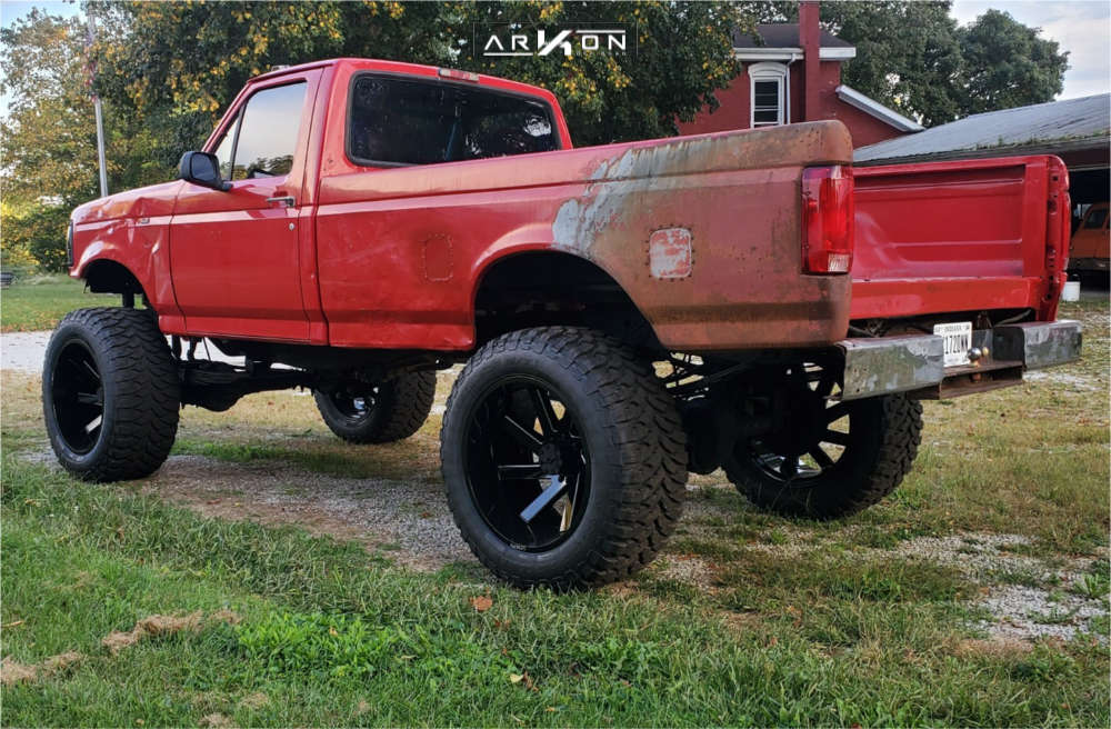 1997 Ford F-350 Wheel Offset Hella Stance >5" Suspension Lift 6" & Body ...