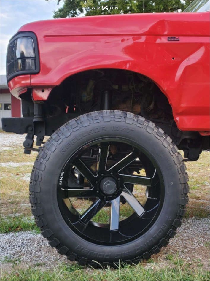 1997 Ford F-350 Wheel Offset Hella Stance >5" Suspension Lift 6" & Body ...