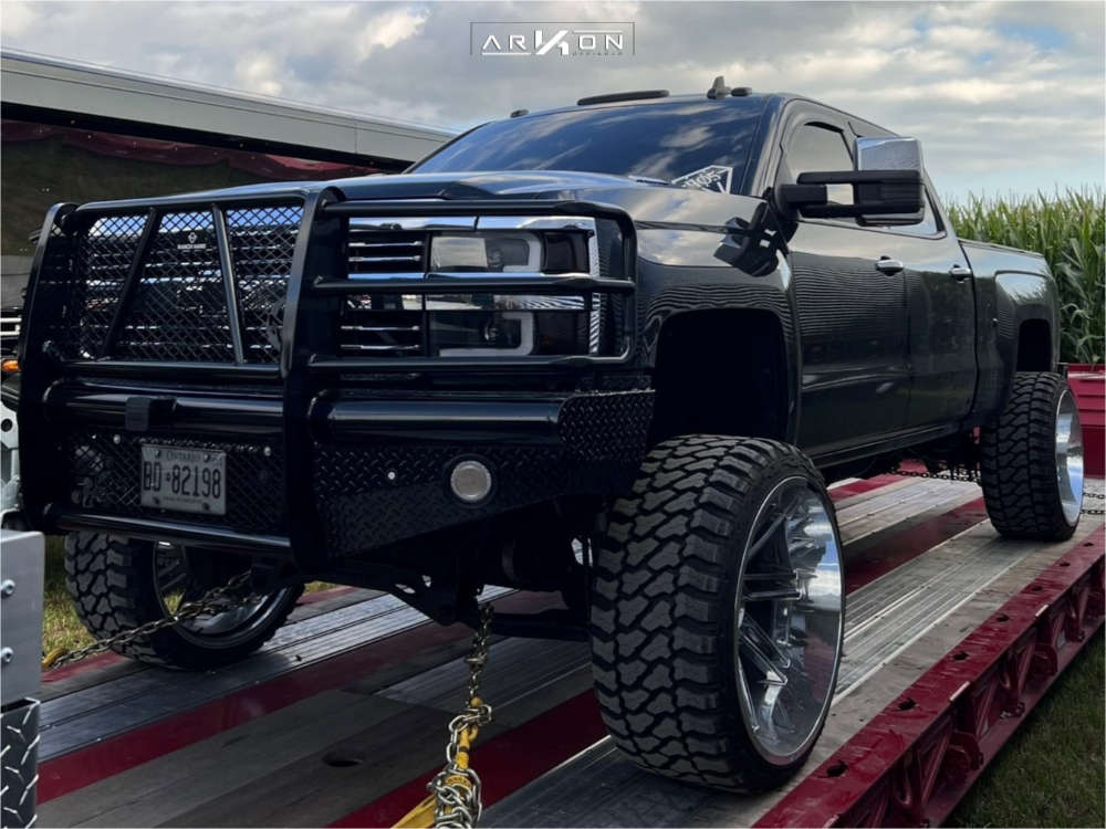 2016 Chevrolet Silverado 2500 HD Wheel Offset Aggressive > 1" Outside ...