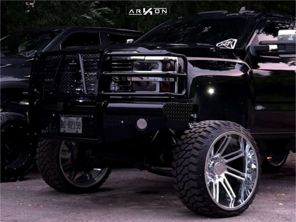 2016 Chevrolet Silverado 2500 HD Wheel Offset Aggressive > 1" Outside ...