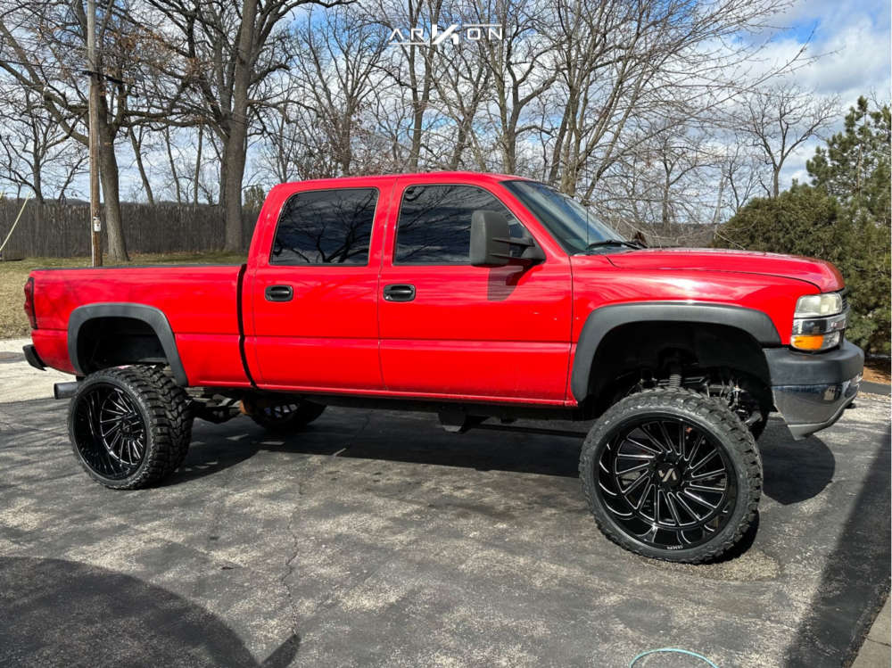 2001 Chevrolet Silverado 2500 HD Wheel Offset Aggressive > 1" Outside ...