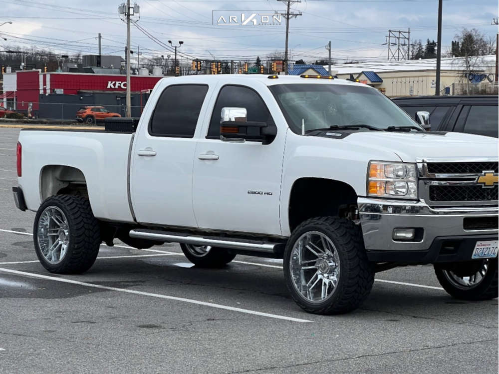 2012 Chevrolet Silverado 2500 HD Wheel Offset Aggressive > 1" Outside ...