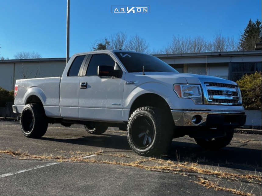 2014 Ford F-150 Wheel Offset Super Aggressive 3"-5" Leveling Kit | 2853031 | ARKON OFF-ROAD