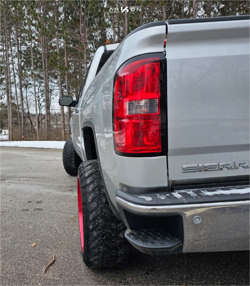 2014 GMC Sierra 1500 Wheel Offset Aggressive > 1" Outside Fender ...