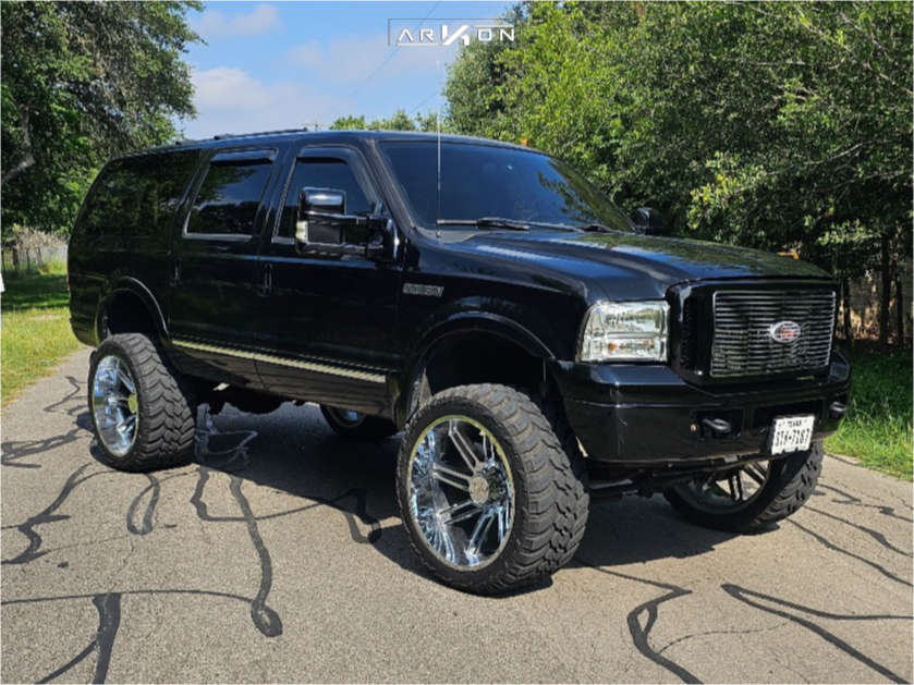 2004 Ford Excursion Wheel Offset Super Aggressive 3"-5" Suspension Lift ...
