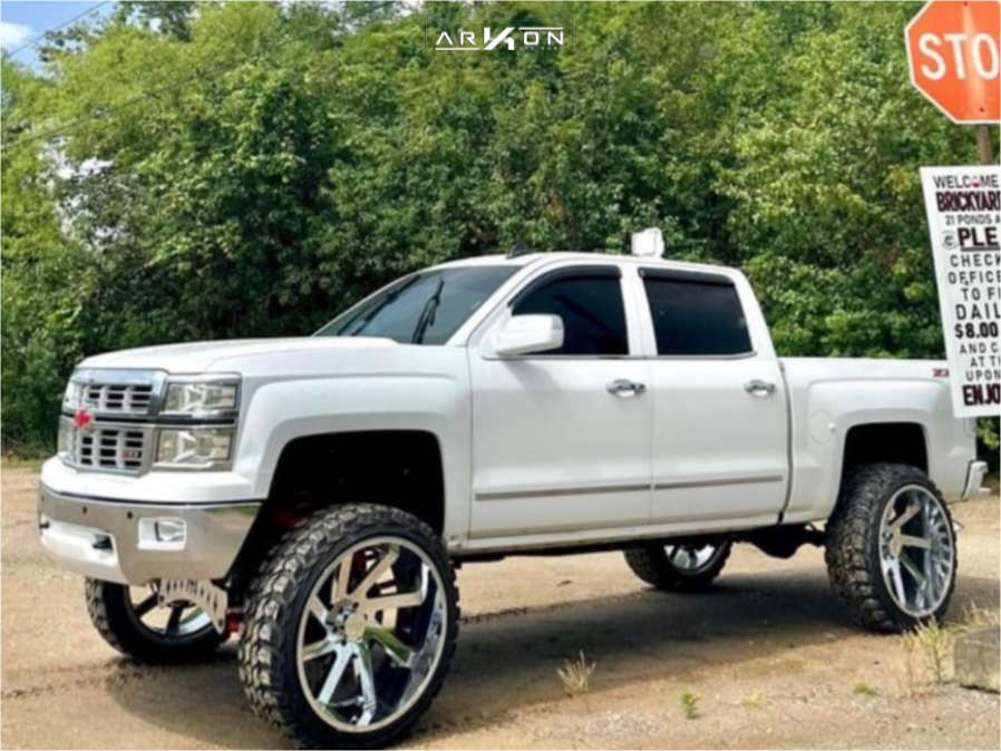 2015 Chevrolet Silverado 1500 Wheel Offset Hella Stance >5" Suspension ...