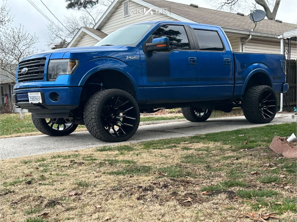 2013 Ford F-150 Wheel Offset Aggressive > 1" Outside Fender Suspension ...