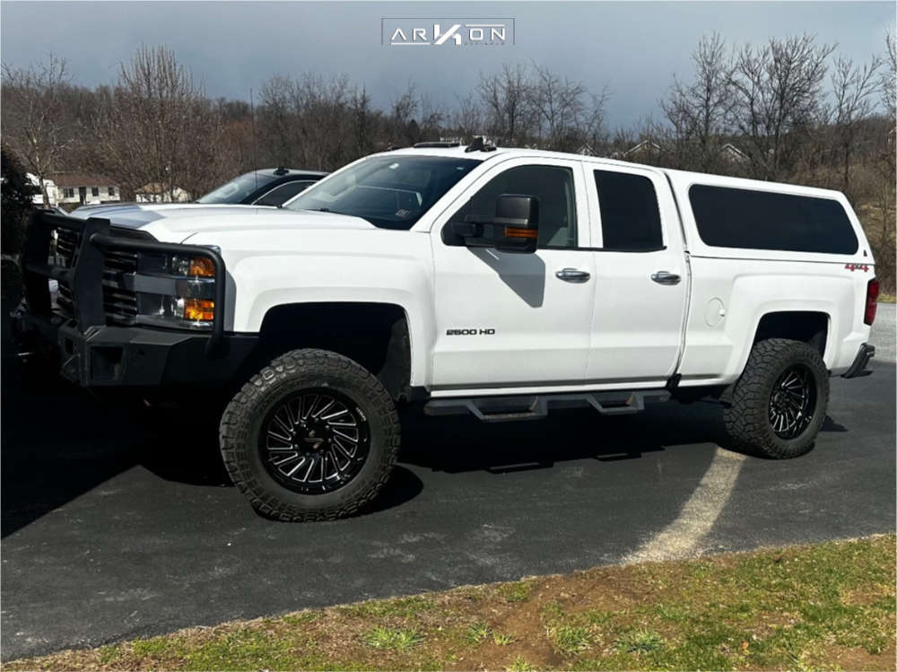 2017 Chevrolet Silverado 2500 HD Wheel Offset Aggressive > 1" Outside ...