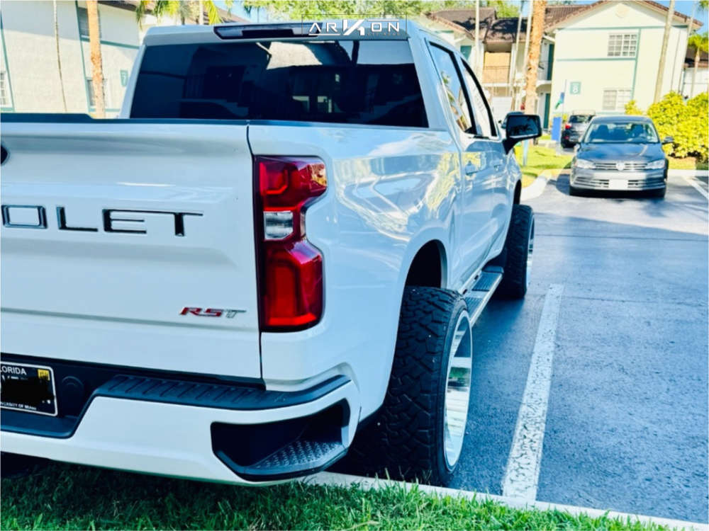 2024 Chevrolet Silverado 1500 Wheel Offset Aggressive > 1" Outside ...