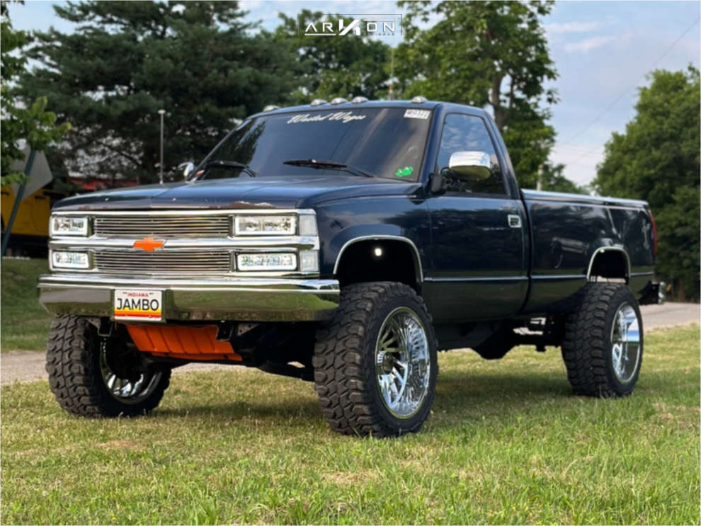 1989 Chevrolet K2500 Wheel Offset Super Aggressive 3"-5" Body Lift 3 ...