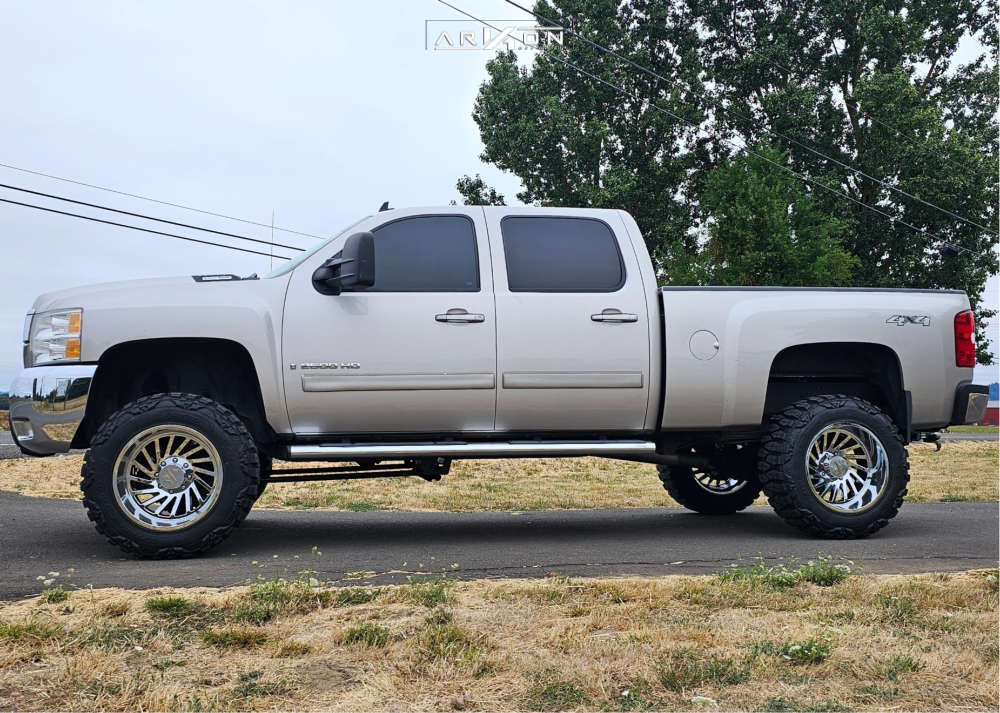 2008 Chevrolet Silverado 2500 HD Wheel Offset Aggressive > 1" Outside ...