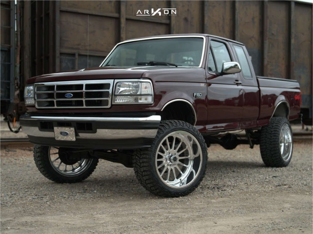 1996 Ford F-150 Wheel Offset Aggressive > 1" Outside Fender Suspension ...
