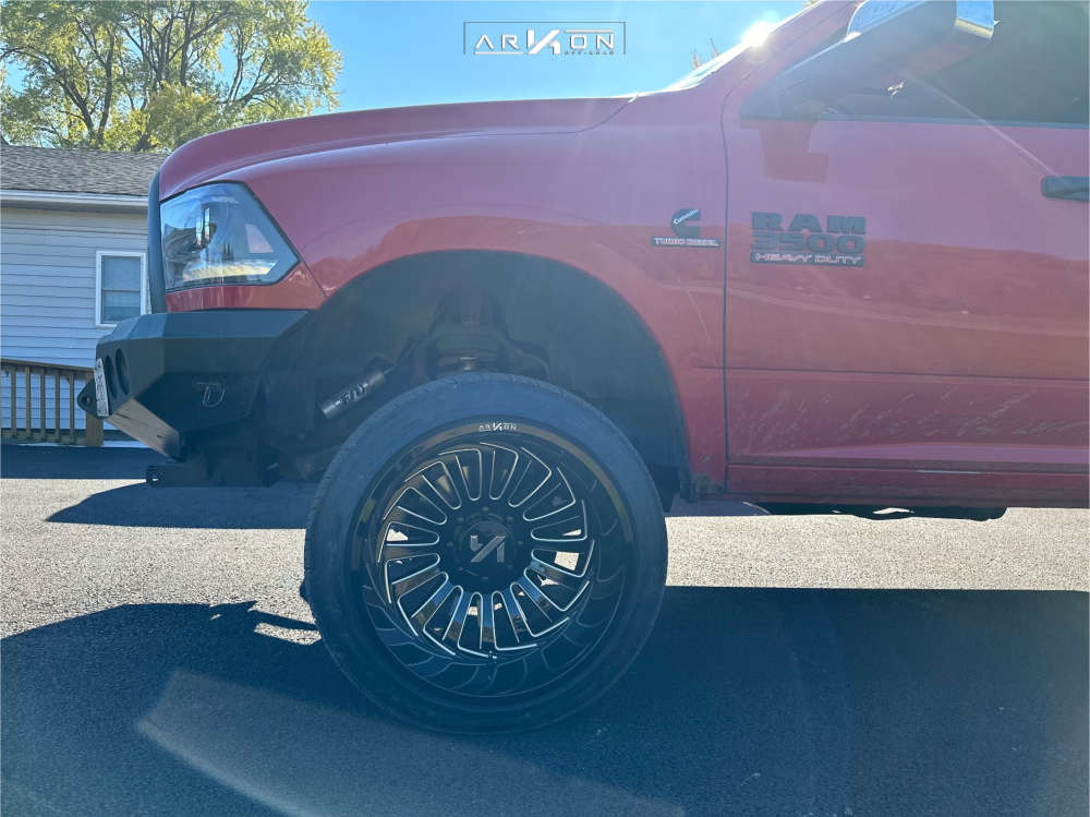 2012 Ram 3500 Wheel Offset Hella Stance >5" Suspension Lift 3 ...