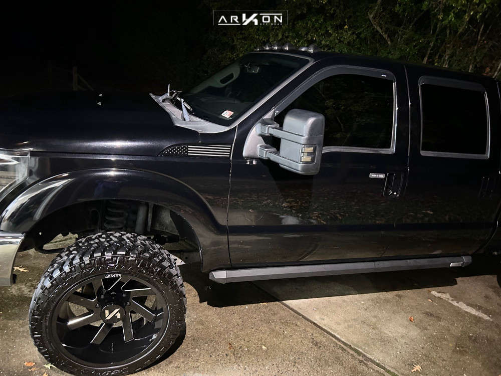 2016 Ford F-250 Super Duty Wheel Offset Aggressive > 1" Outside Fender ...