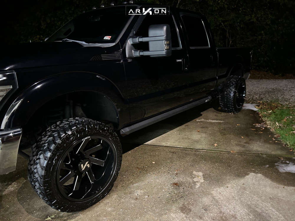 2016 Ford F-250 Super Duty Wheel Offset Aggressive > 1" Outside Fender ...