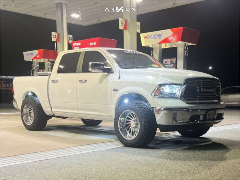 2017 Ram 1500 Wheel Offset Aggressive > 1" Outside Fender Suspension ...